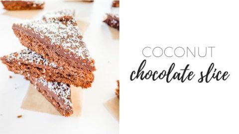 Simple chocolate coconut slice: Women's Weekly recipe