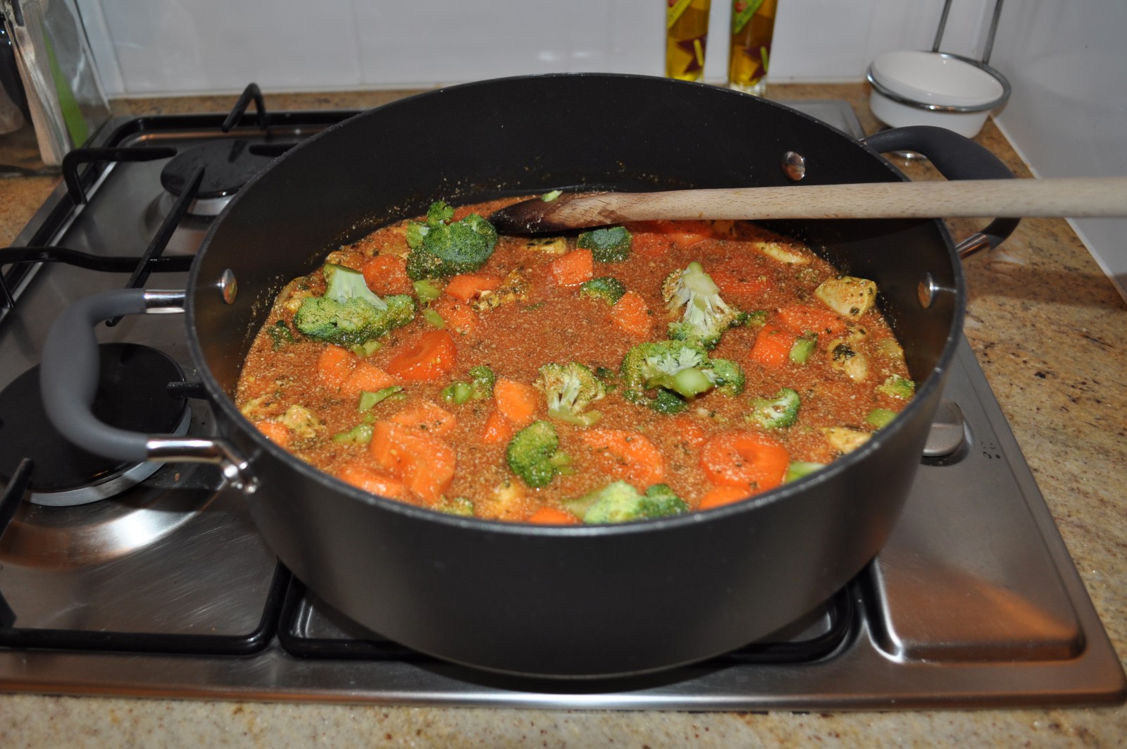 Chicken, broccoli and carrot Madras curry - Claire K Creations
