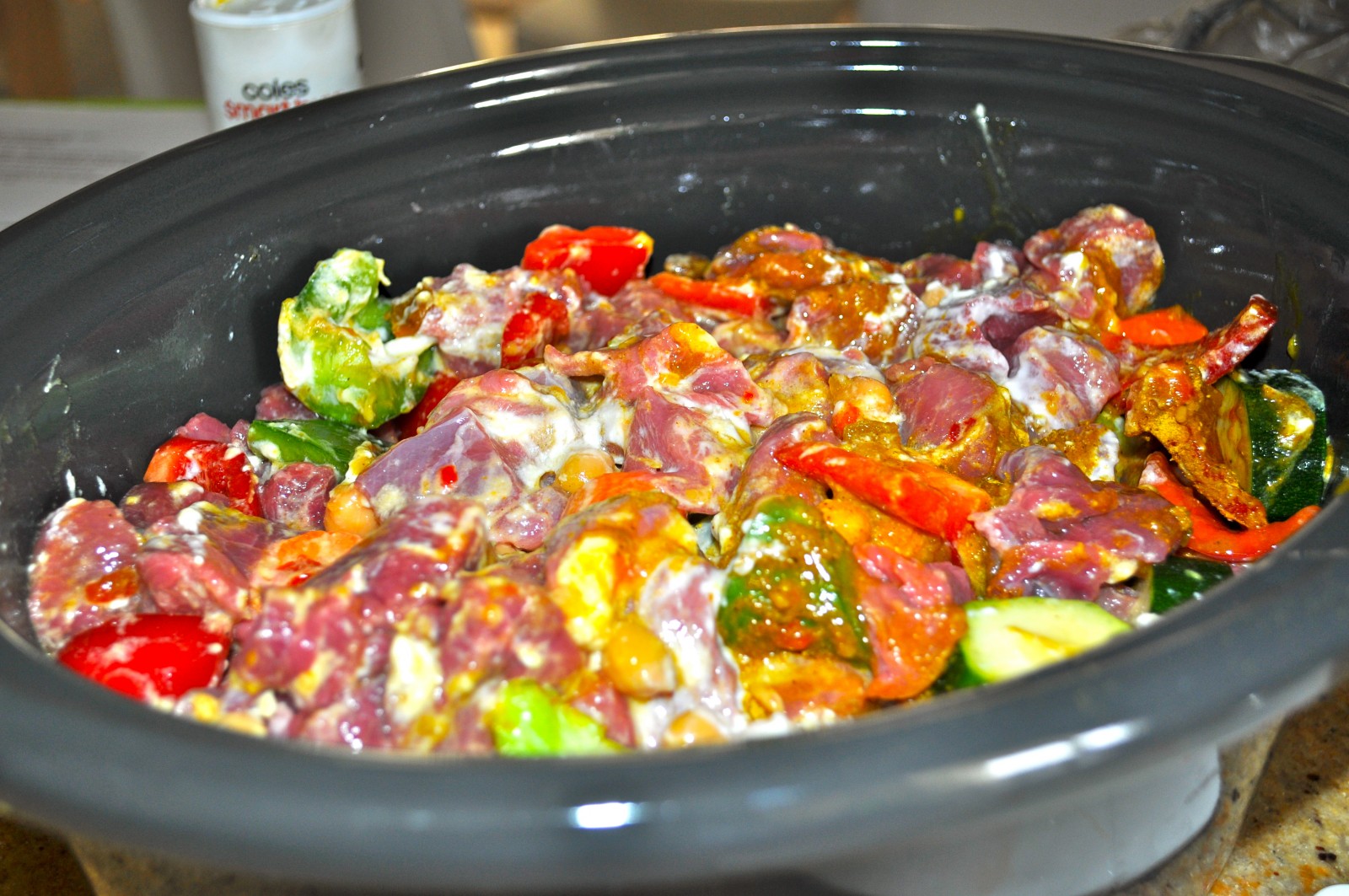 Moroccan beef curry in the slow cooker - Claire K Creations