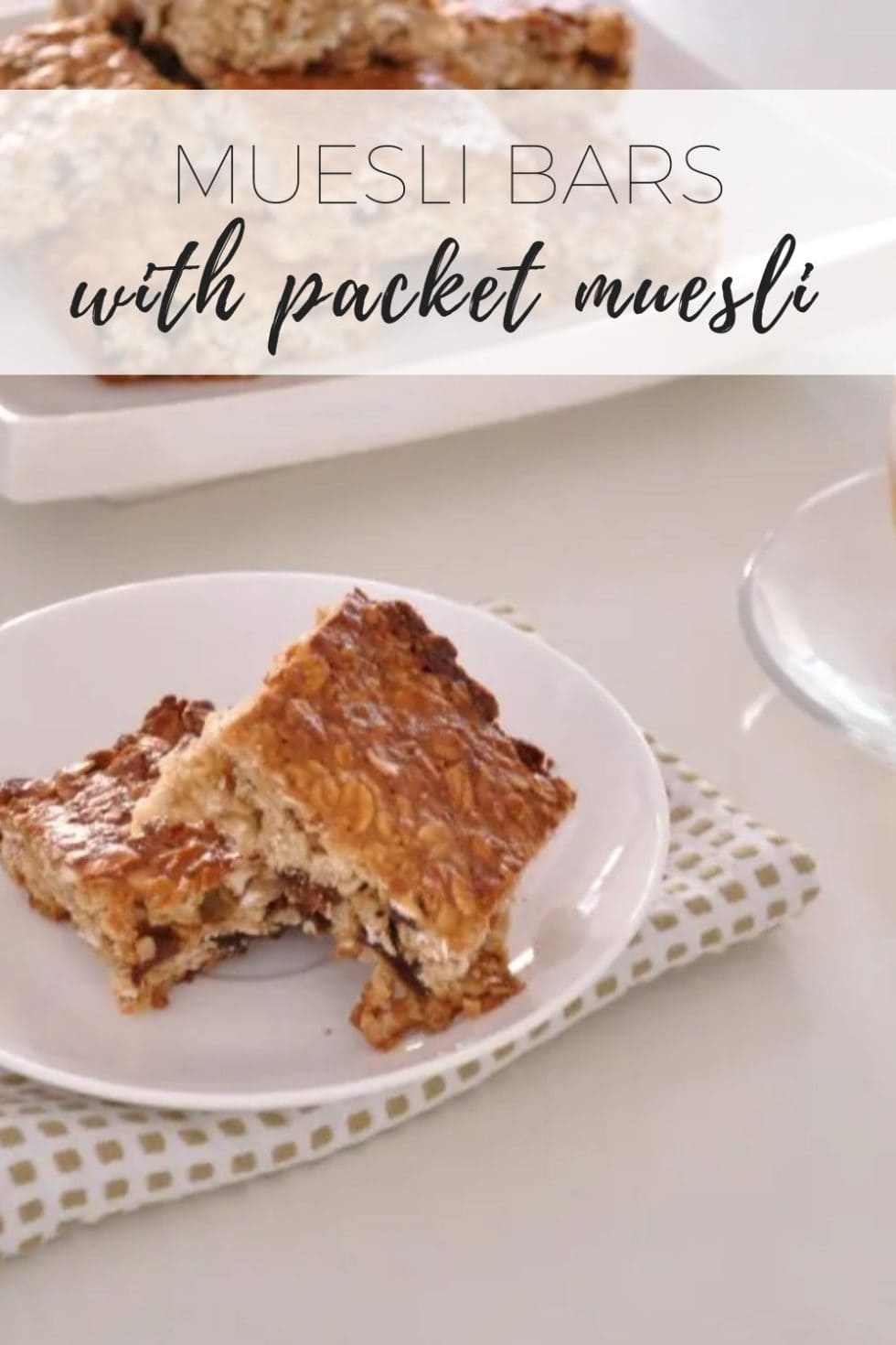 Easy homemade muesli bars (using packet muesli)