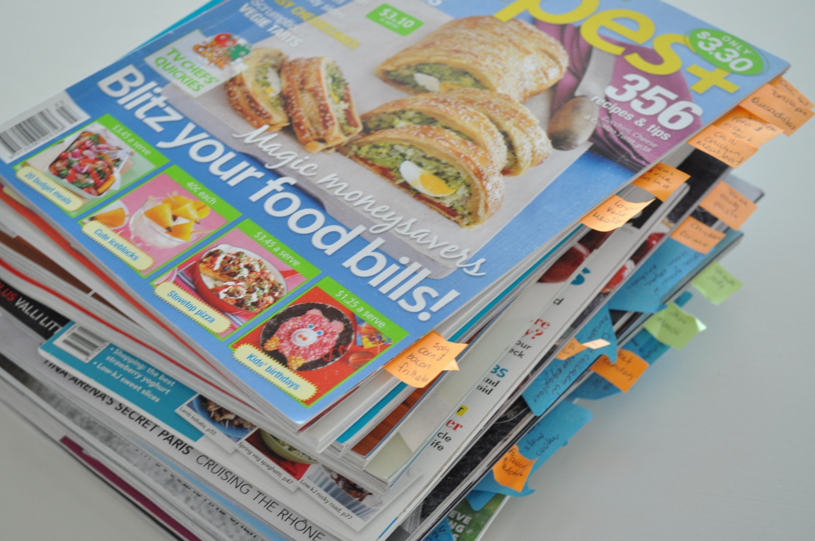 How to organise magazine clippings & create your own recipe book