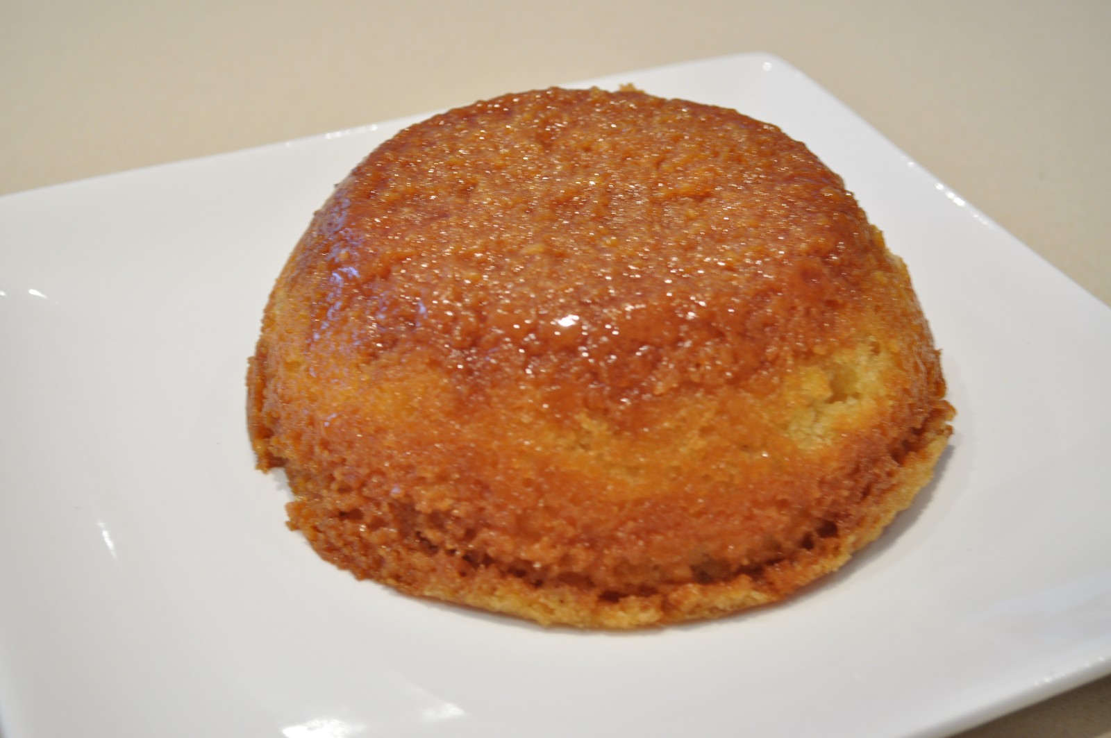 Steamed golden syrup pudding (no-fruit Christmas pudding)