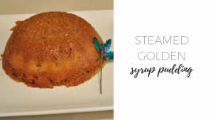 Steamed golden syrup pudding - a fruit-free Christmas pudding