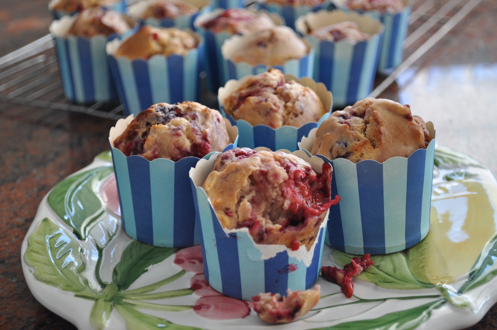 Berry yoghurt muffins - Claire K Creations