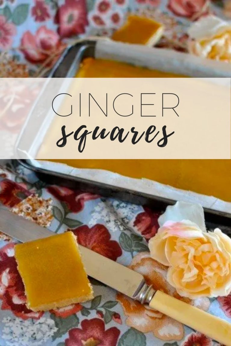 Simple ginger squares: classic recipe