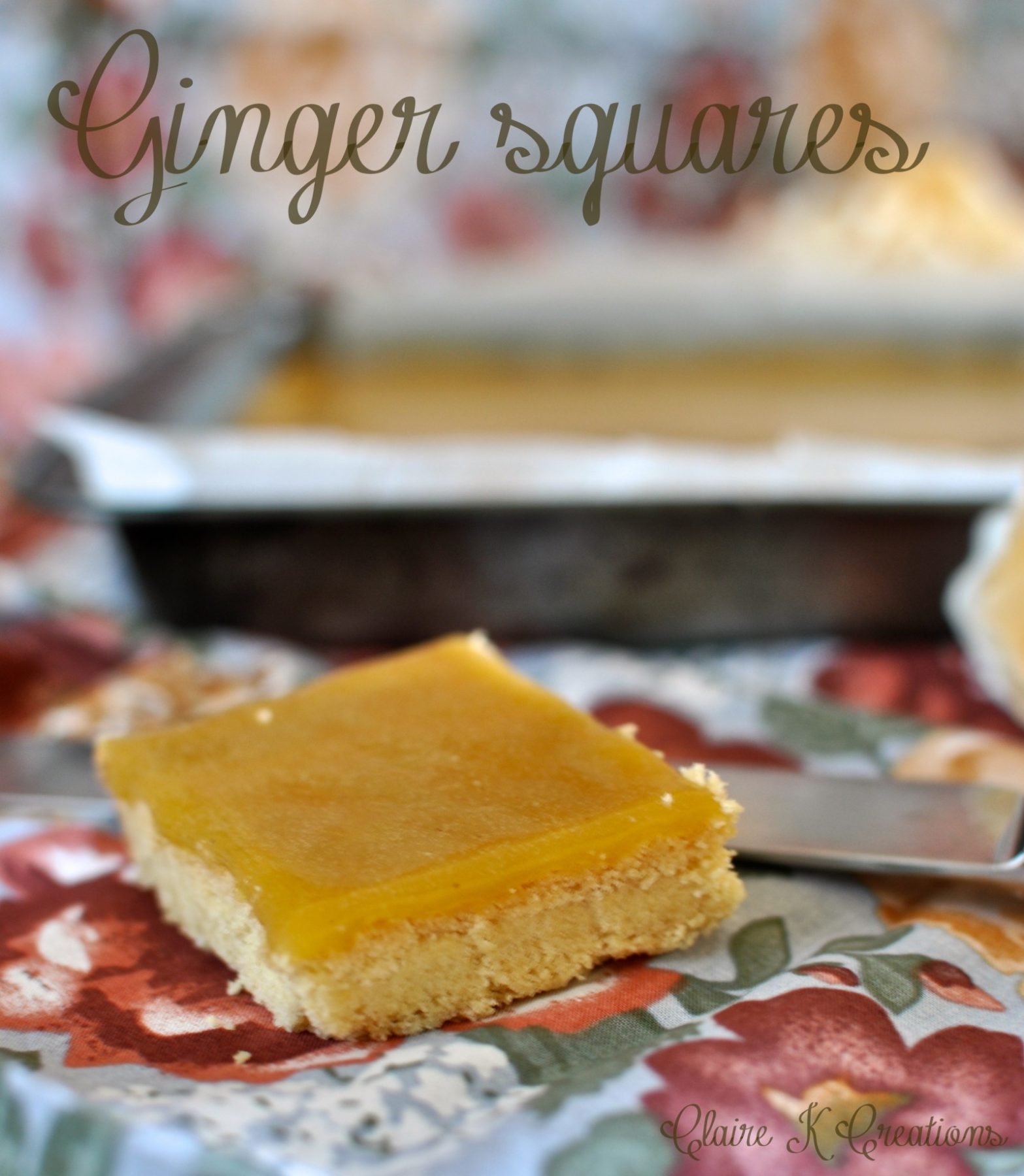 Ginger squares - Claire K Creations