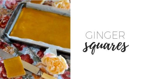 Simple ginger squares: classic recipe