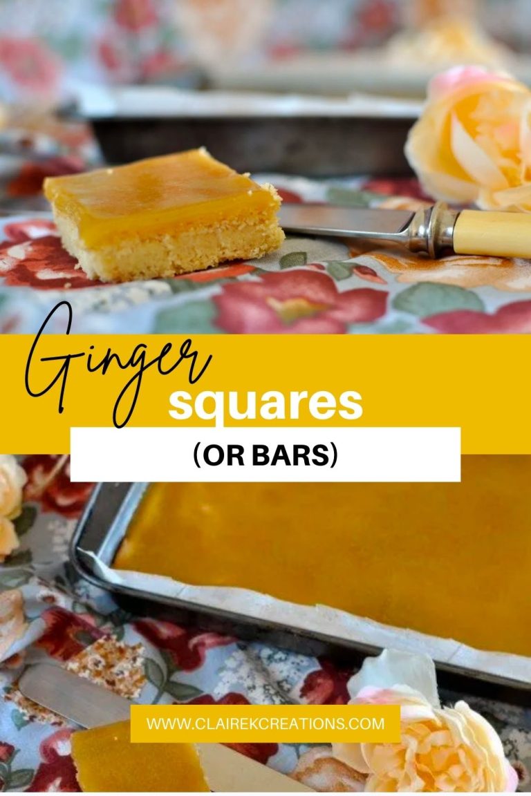 Simple ginger squares: classic recipe