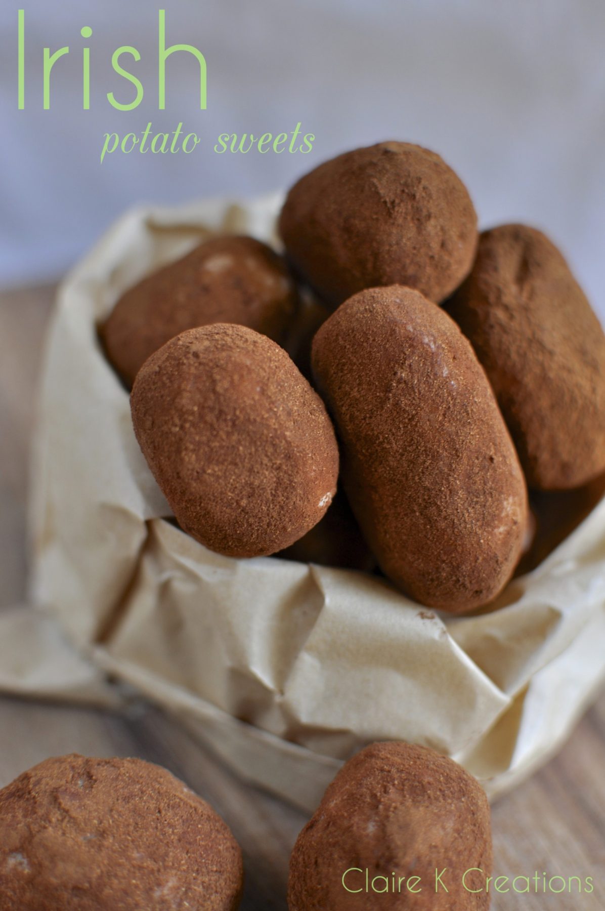 Irish potato sweets - Claire K Creations