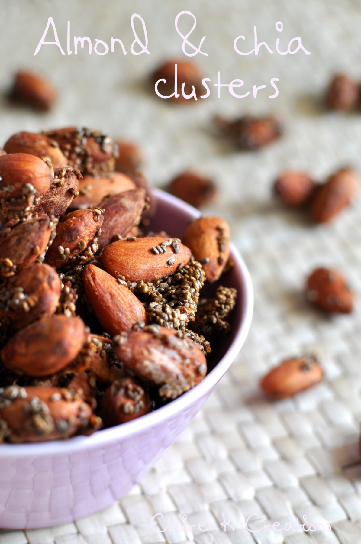 Almond and chia clusters - Claire K Creations