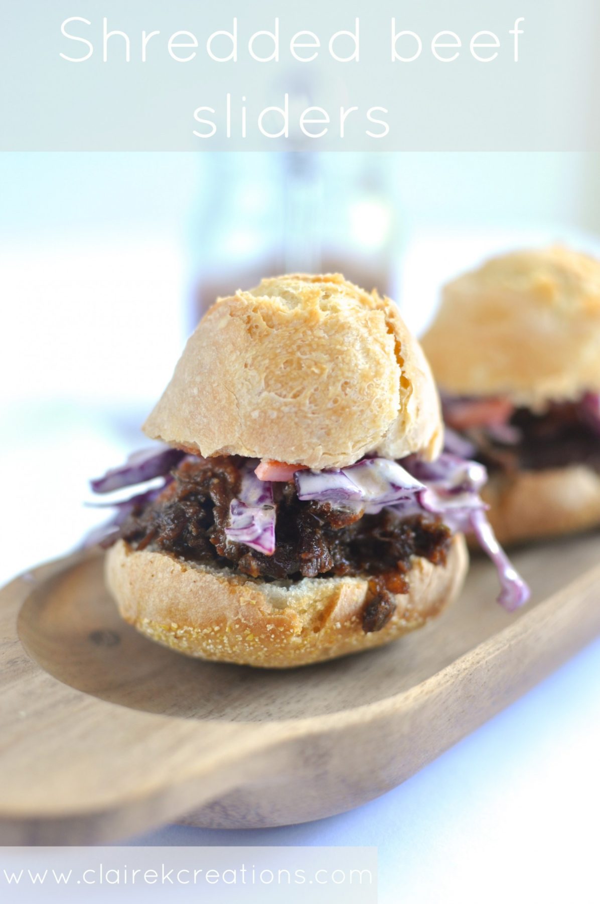Shredded beef sliders - Claire K Creations
