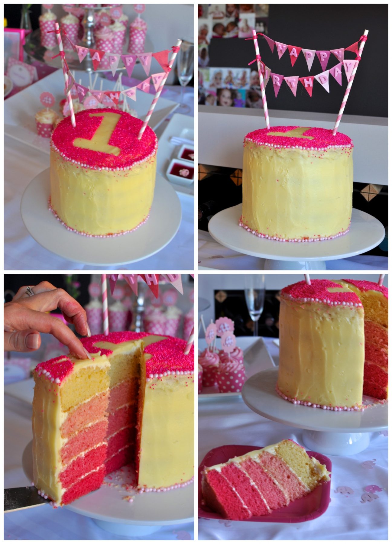 A pretty pink first Birthday party - Claire K Creations
