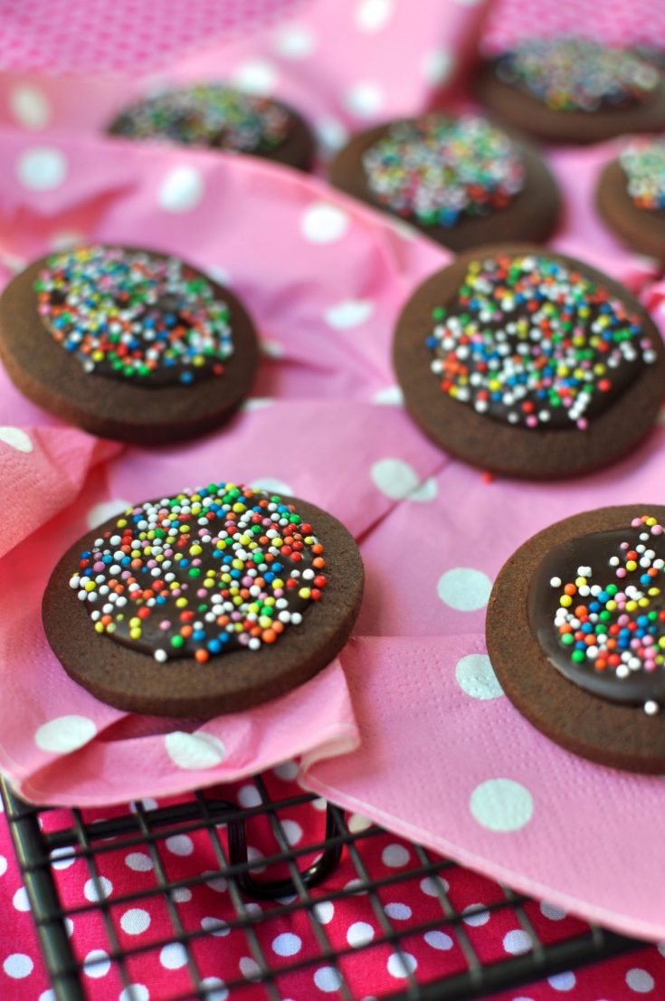 Chocolate freckle biscuits - Claire K Creations