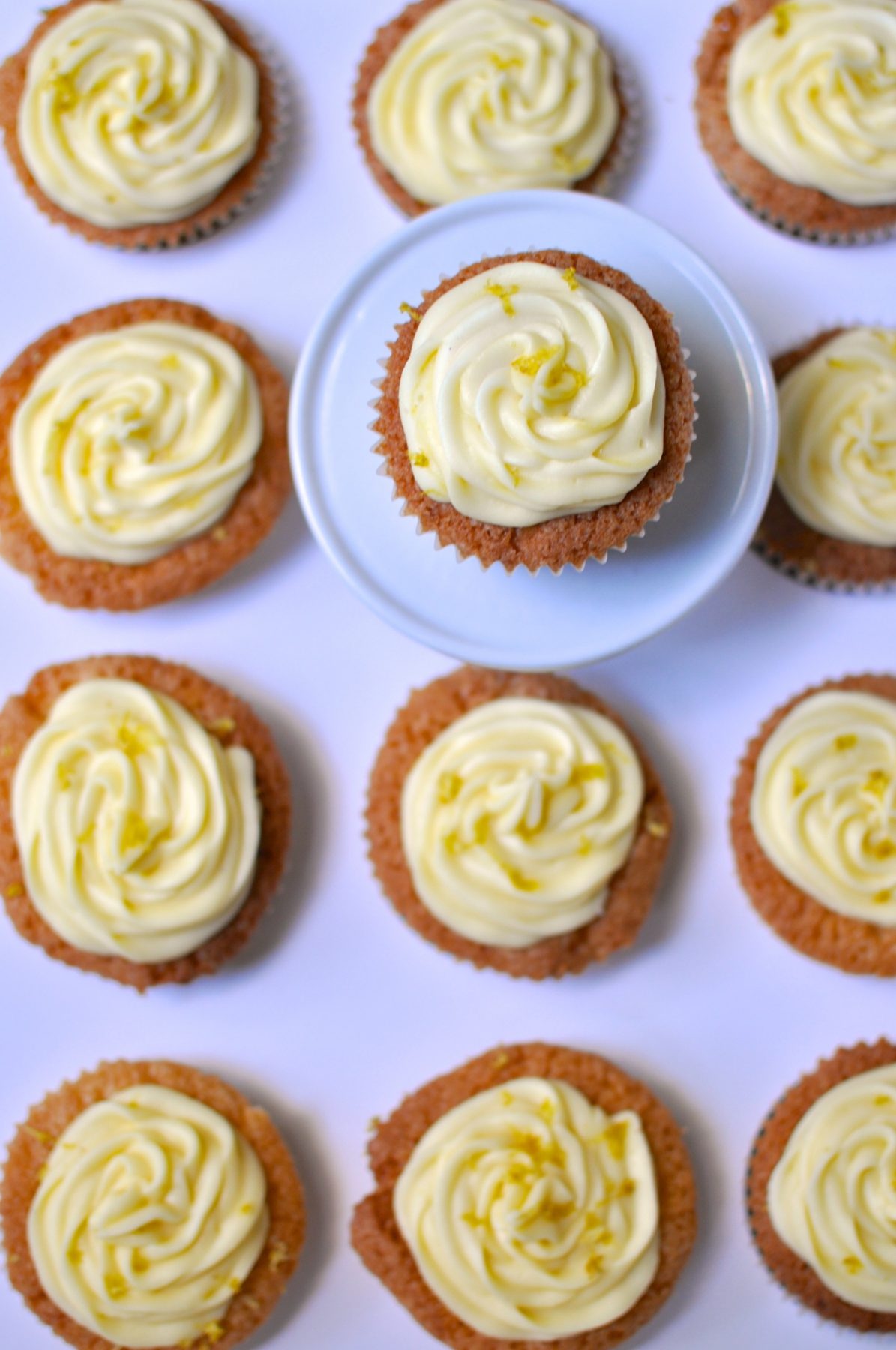 Lemon cupcakes with lemon curd filling - Claire K Creations