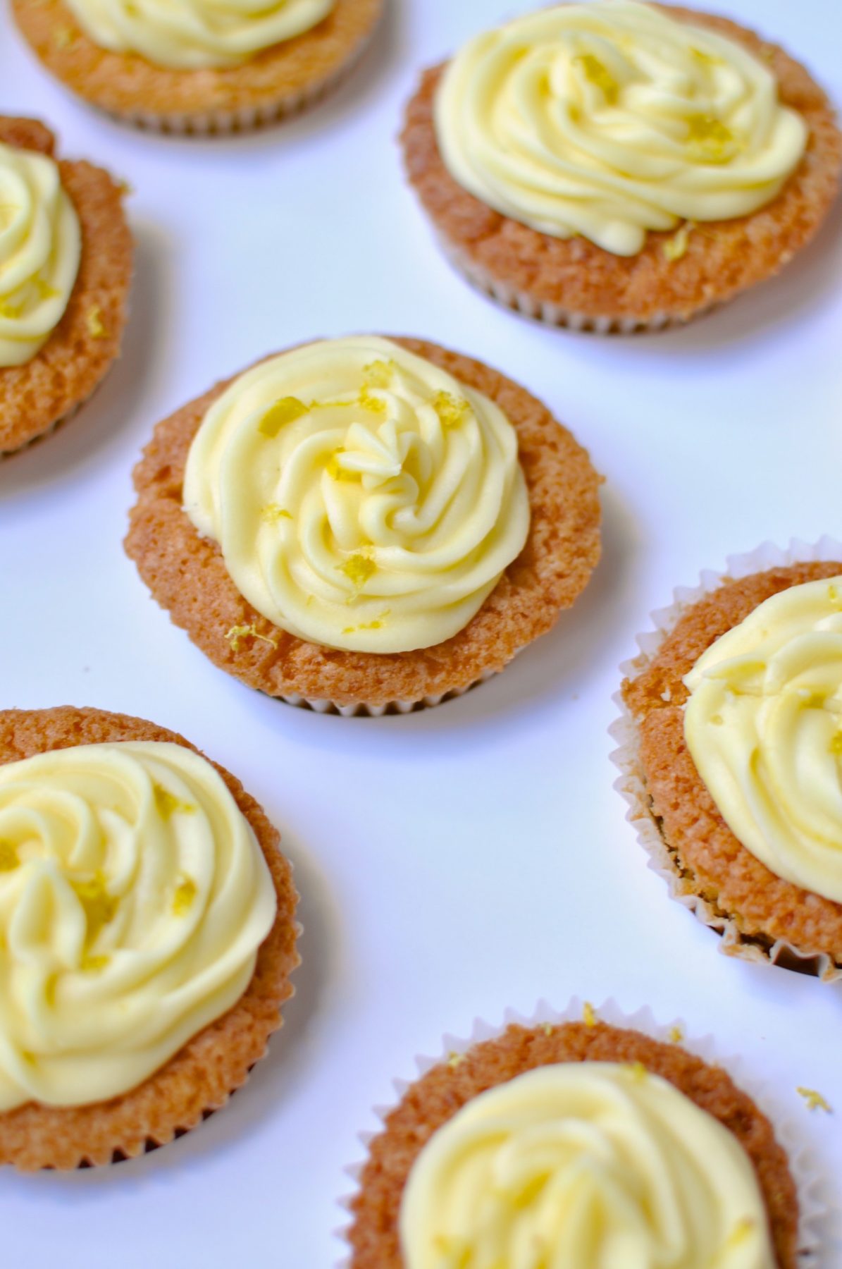 Lemon cupcakes with lemon curd filling - Claire K Creations