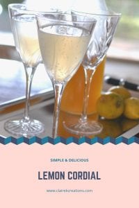 Easy homemade lemon cordial recipe