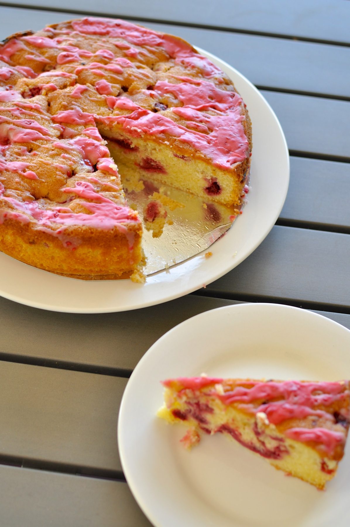 Best raspberry ripple cake (simple recipe)