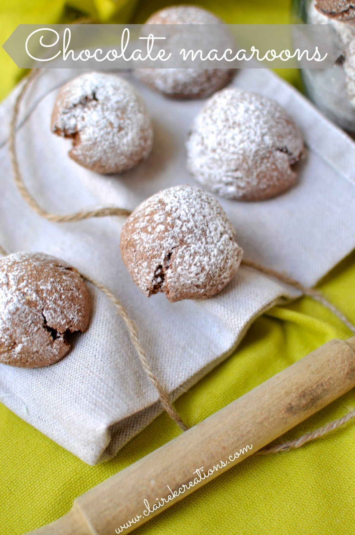 Chocolate macaroons - or macaroo'ons - Claire K Creations