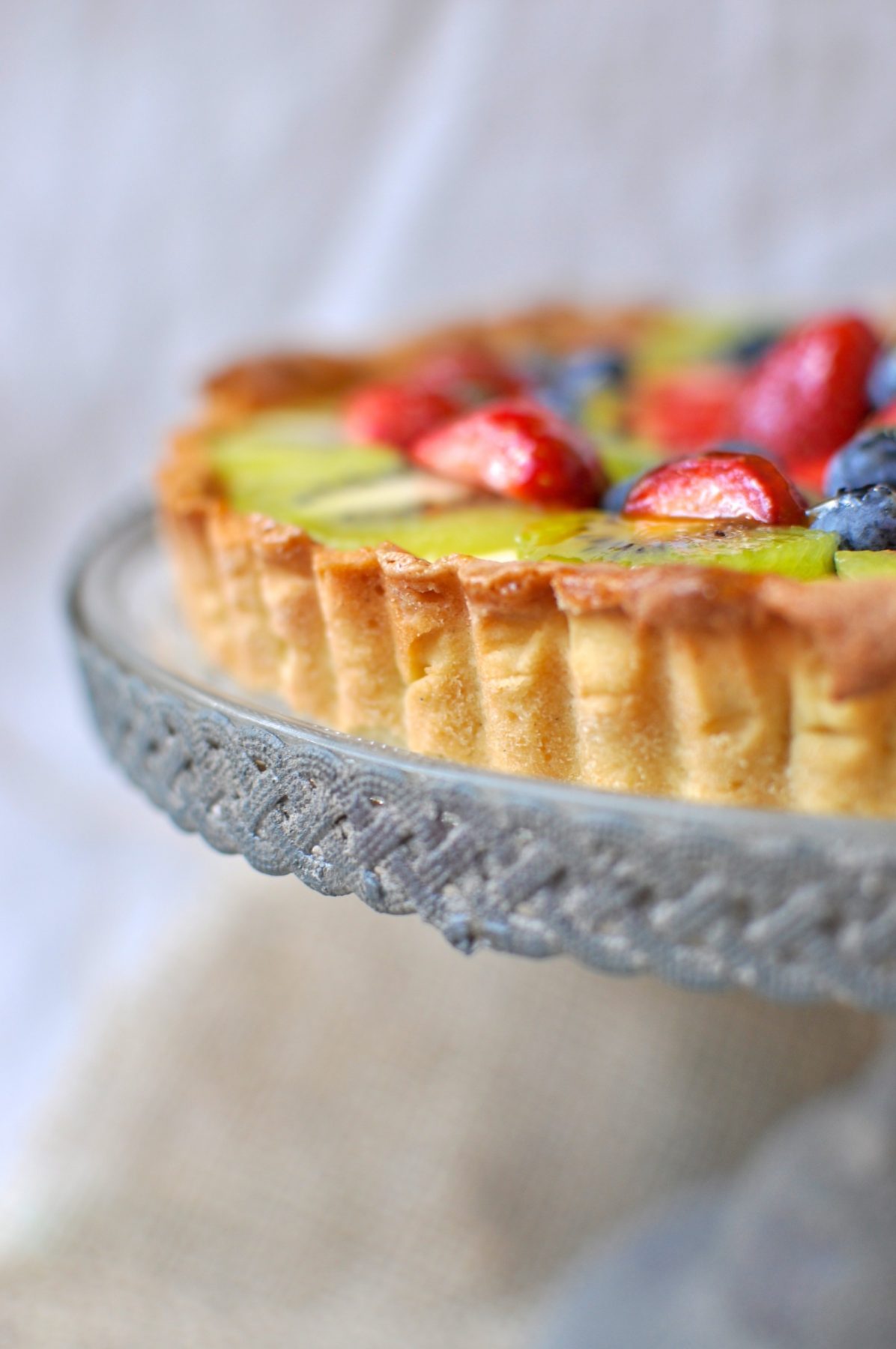 Fruit flan for the Birthday Boy - Claire K Creations