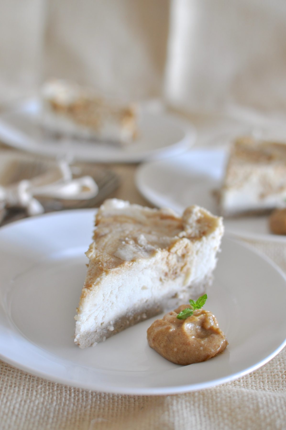 Raw coconut macadamia cheesecake