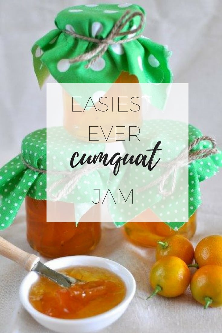 Super easy cumquat jam recipe (no pectin): step-by-step