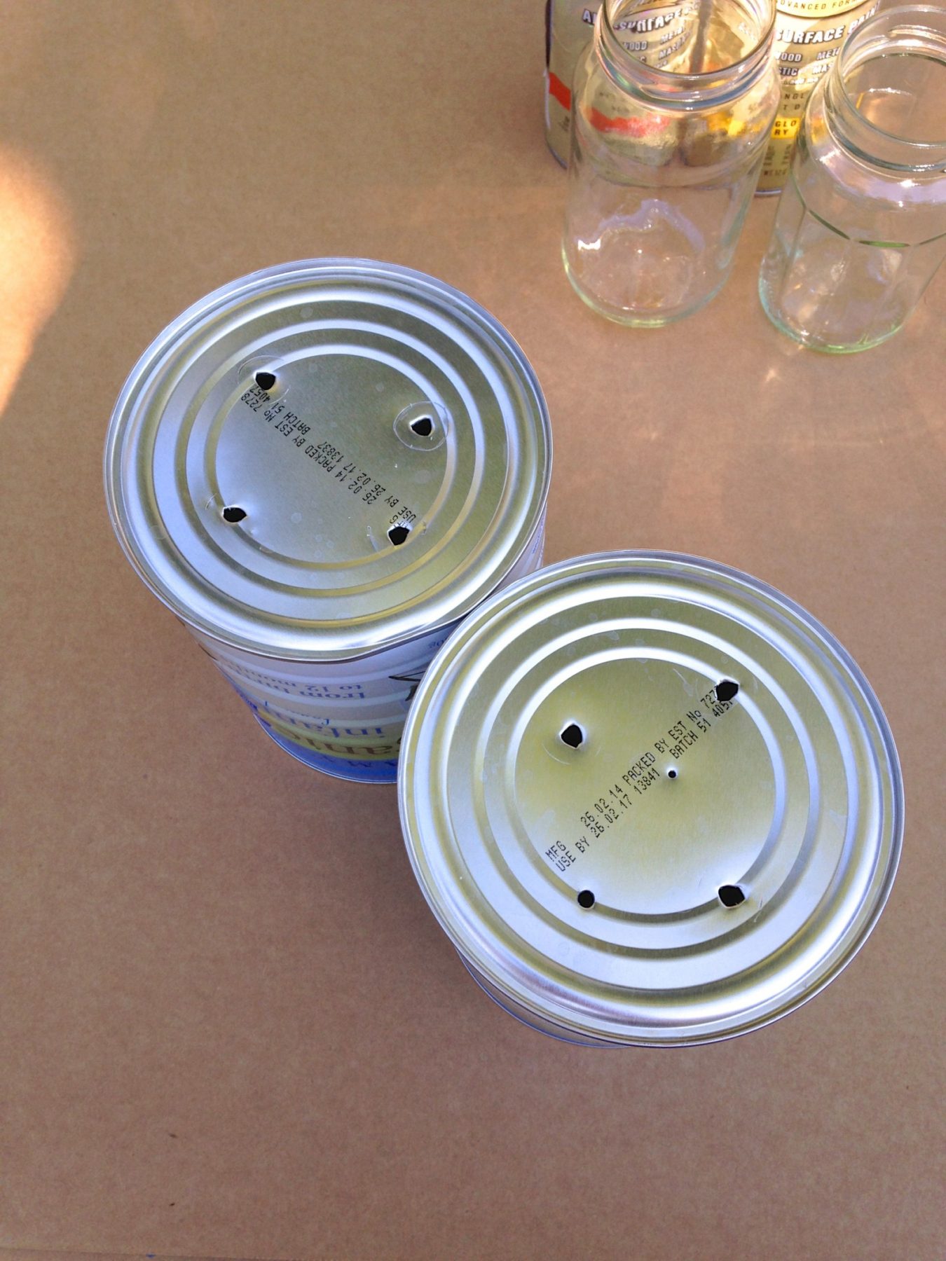 How to make a herb garden from formula tins - easy DIY project.