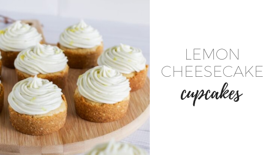 Lemon cheesecake cupcakes with lemon curd - Claire K Creations