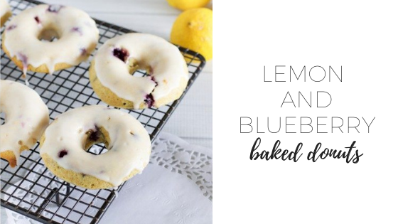 Lemon and blueberry baked donuts - Claire K Creations