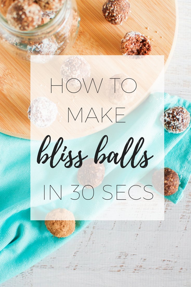 Make bliss balls in 30 seconds (no rolling involved!)