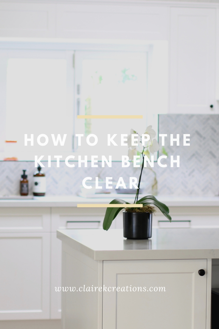 How to keep the kitchen bench clear - Claire K Creations