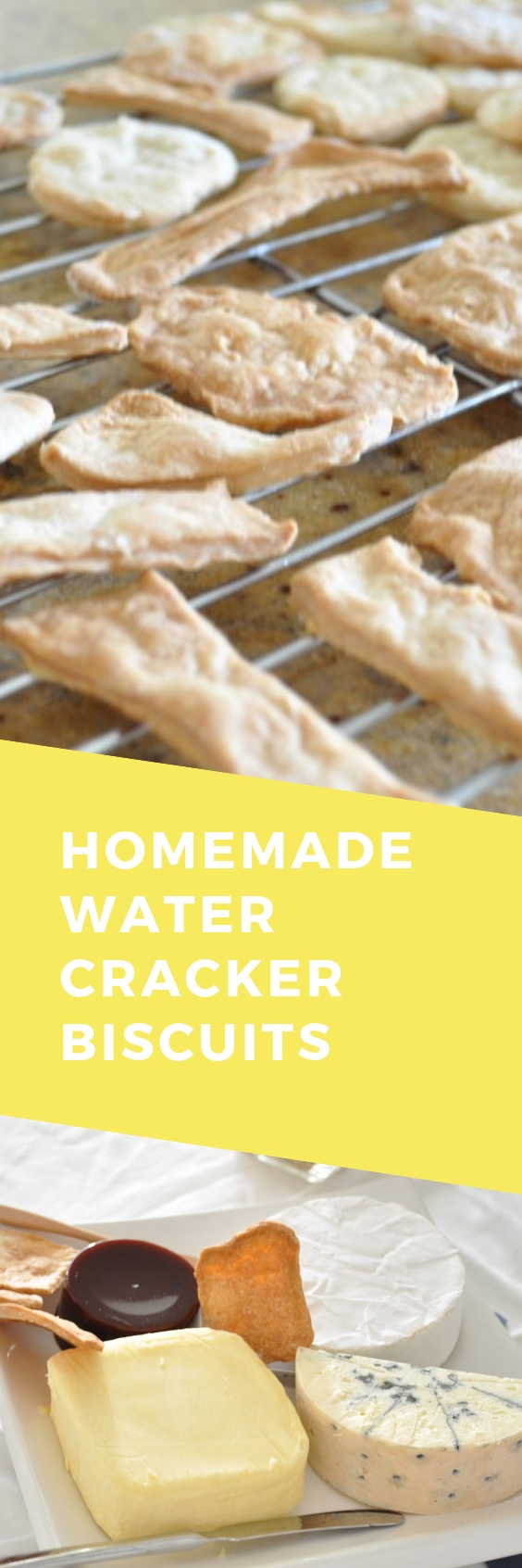Easy homemade water crackers: 4 ingredients