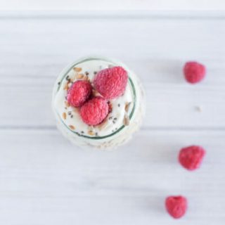 Bircher Muesli pots - easy, quick, healthy breakfast perfect for on the go.