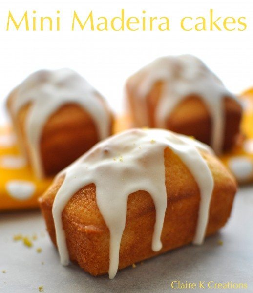 Easy Madeira loaf cakes with lemon icing - Claire K Creations