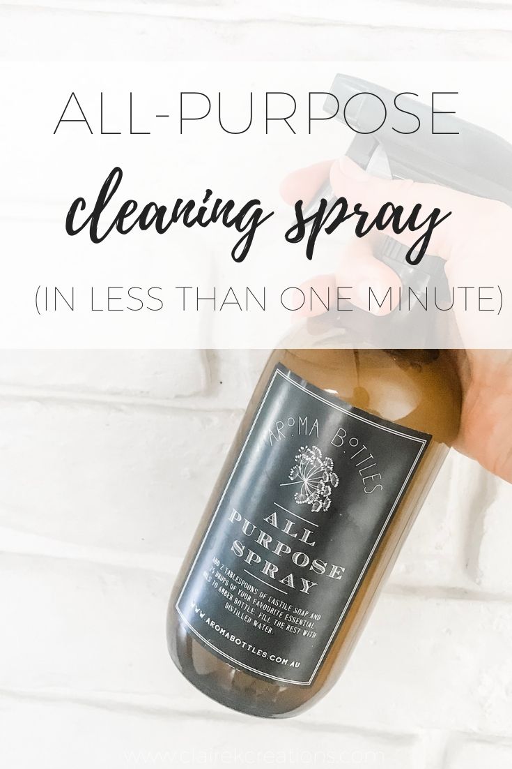 Best DIY All purpose cleaning spray (made in 1min & less than $2)