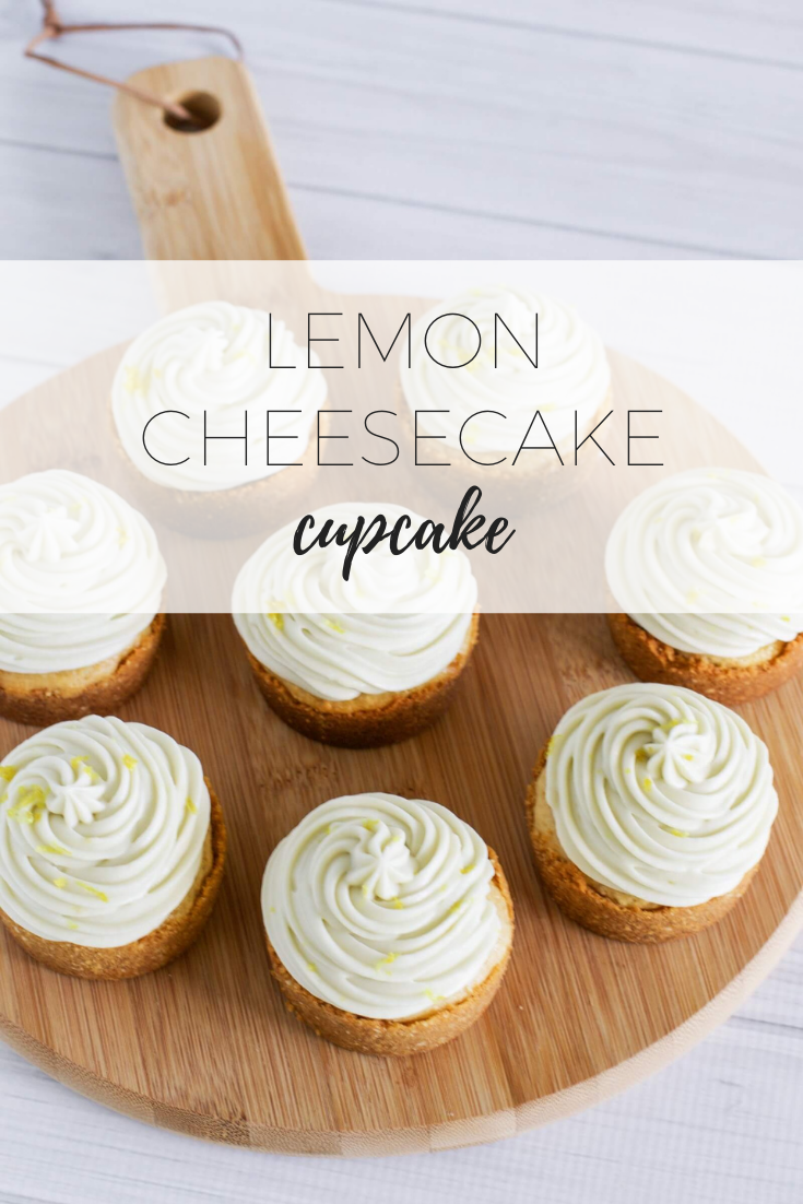 Lemon cheesecake cupcakes with lemon curd - Claire K Creations